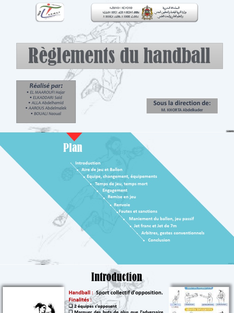 Règlements Handball | PDF