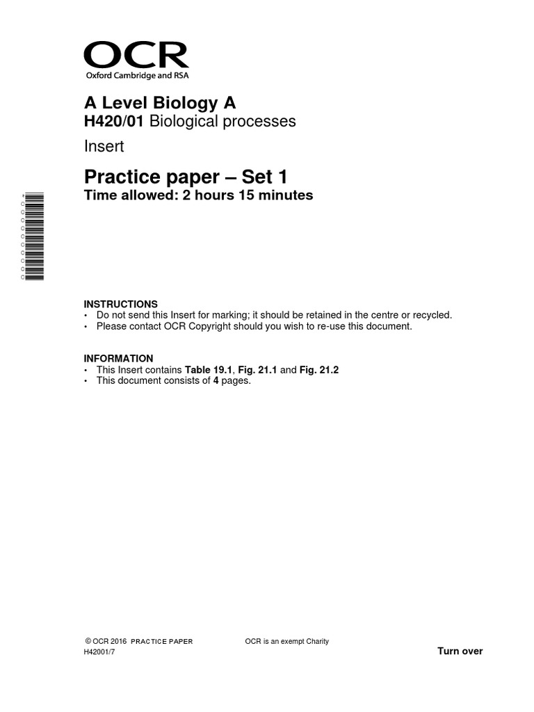 H420 01 Insert Set 1 | PDF