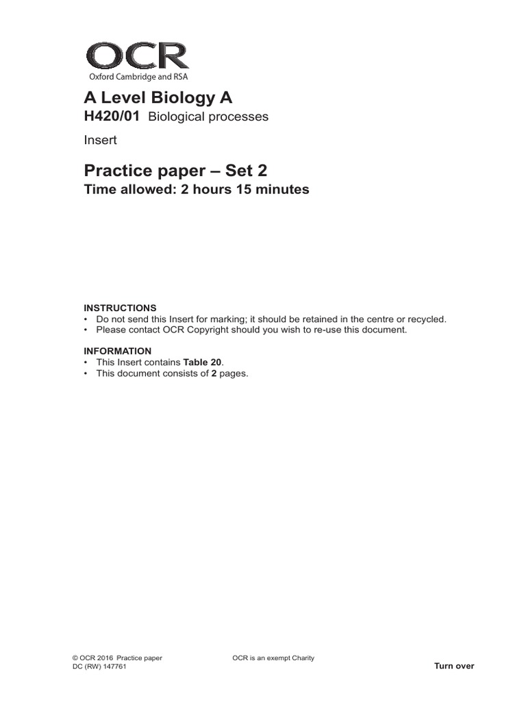Bio Pro-Insert-Set-2 | PDF | Cambridge | Educational Assessment And ...