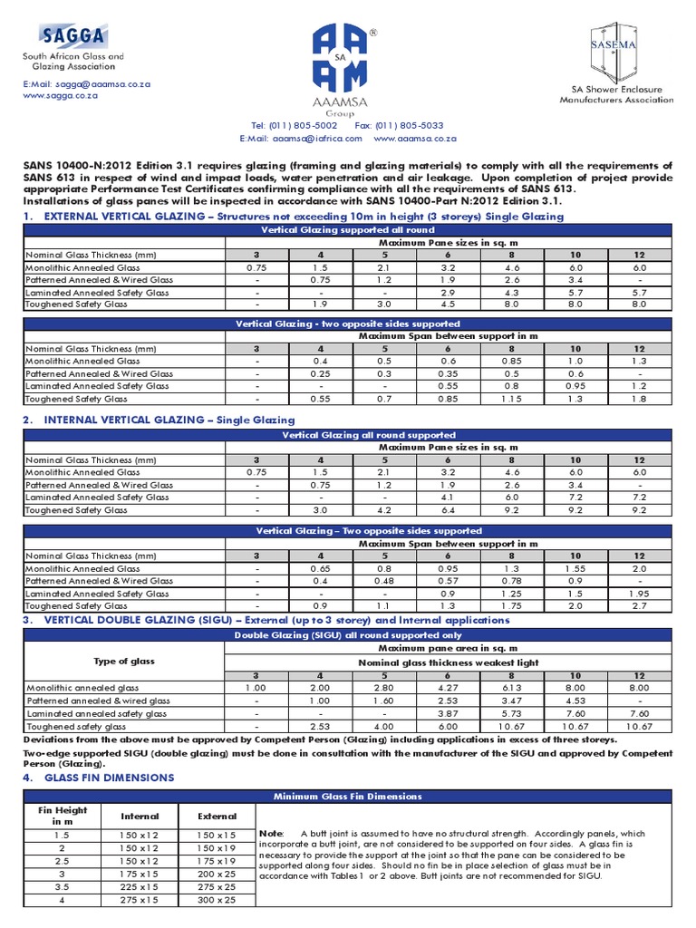 NATIONAL-BULDING-REGULATIONS-SANS10400-N | PDF | Glass Art | Building ...