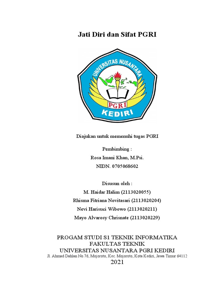 PGRI KEL 4 Jati Diri Dan Sifat PGRI | PDF