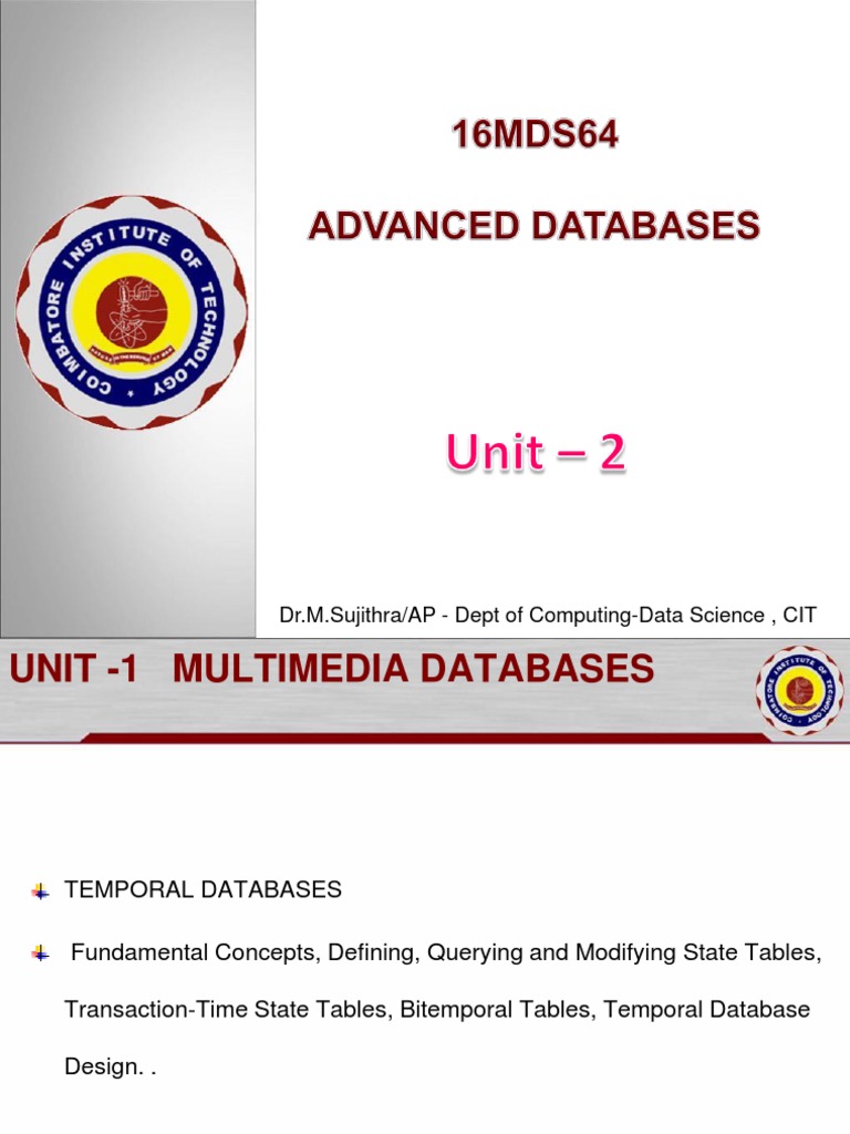Unit 2 Part 1 Pdf Relational Database Databases