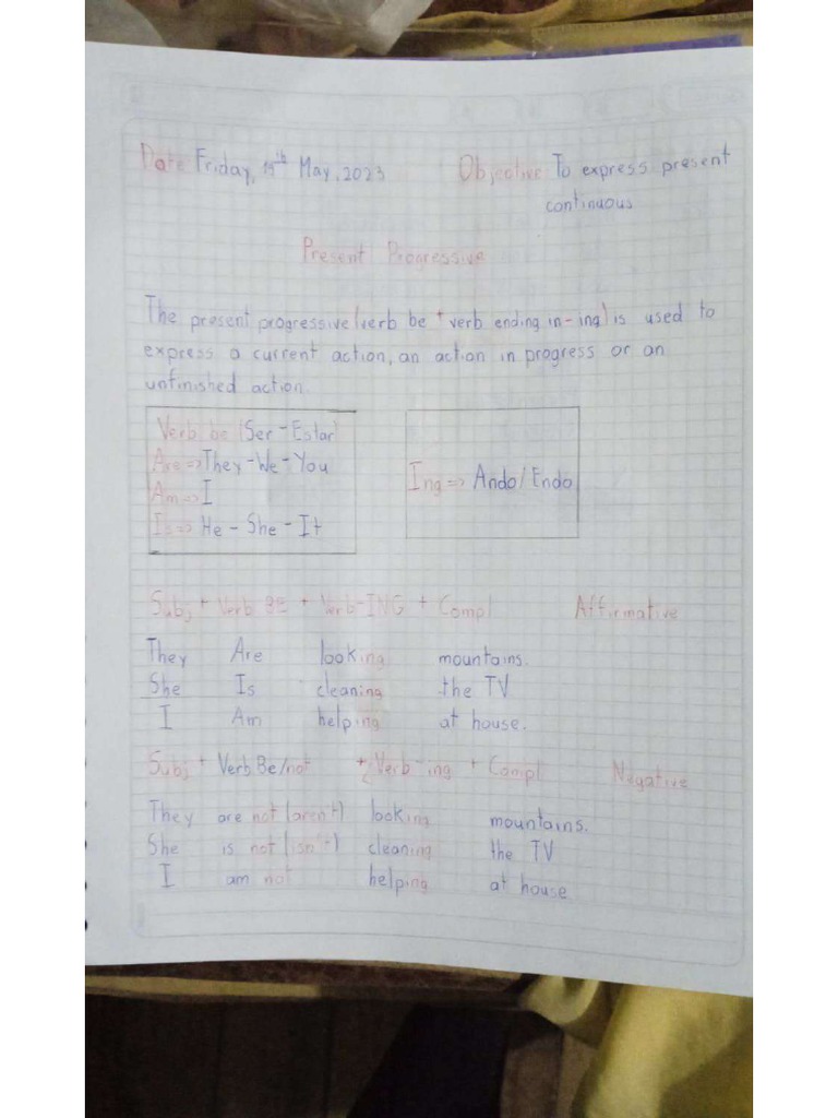 Present Continuous | PDF