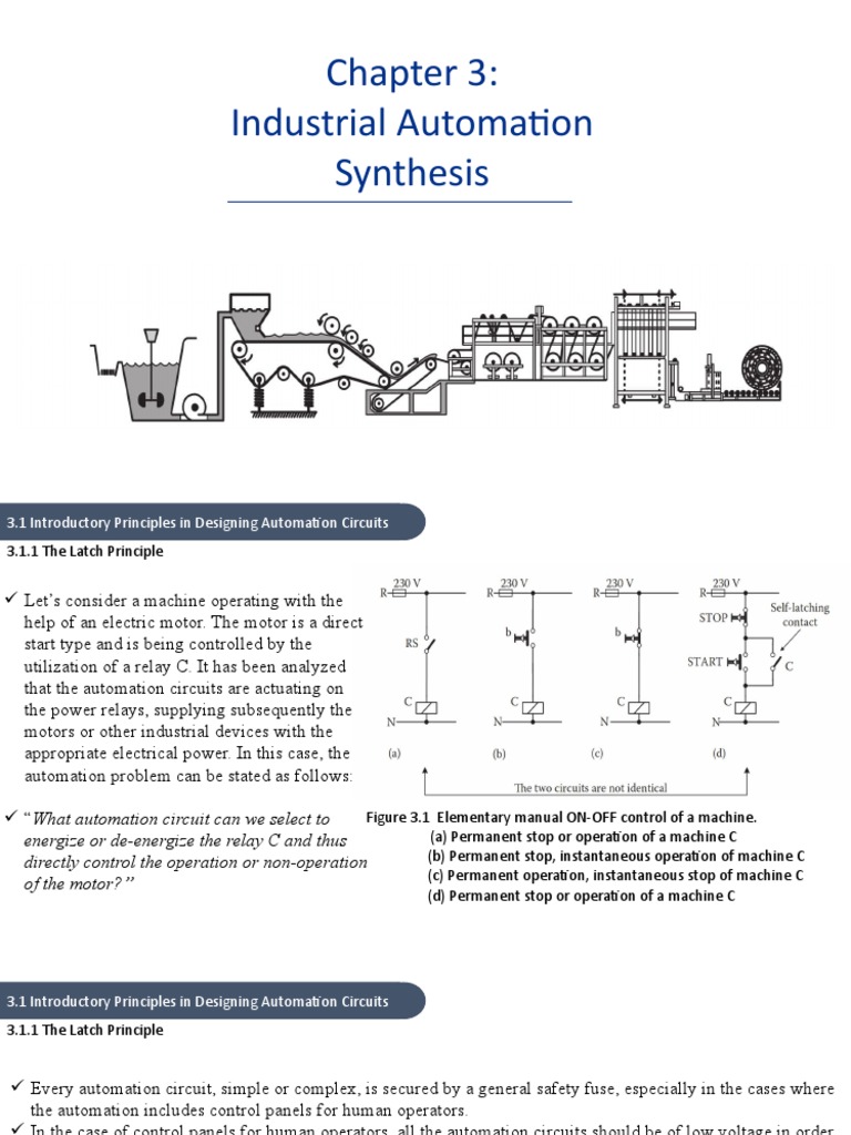 Chapter3-Industrial Automation Synthesis | PDF | Relay | Automation