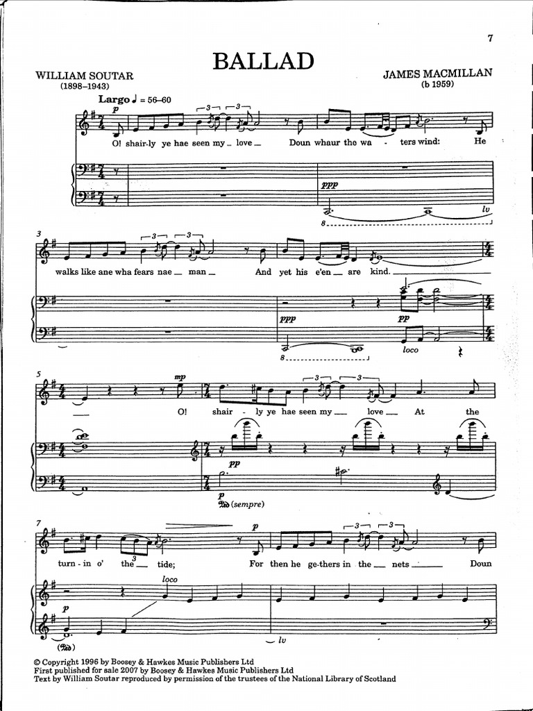 Ballad - James Macmillan | PDF