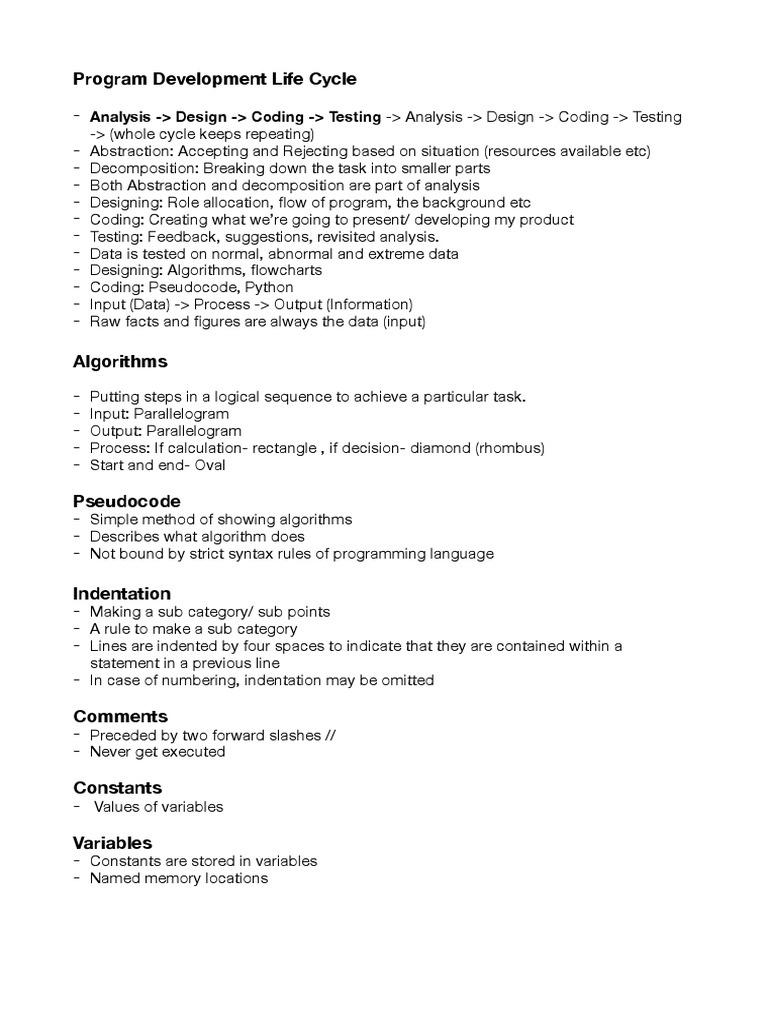 Computer Science Term 2 | PDF