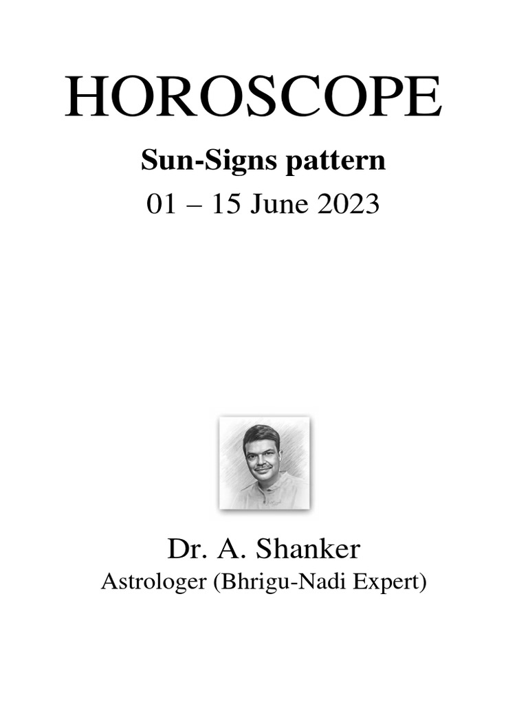 Sun Signs June 15-31-2023 English | PDF