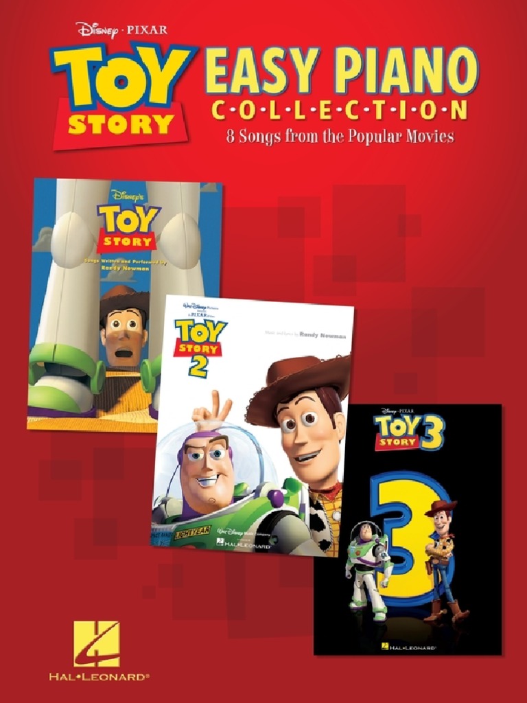 Toy Story Easy Piano Collection (Songbook) 8 Songs From The Popular ...