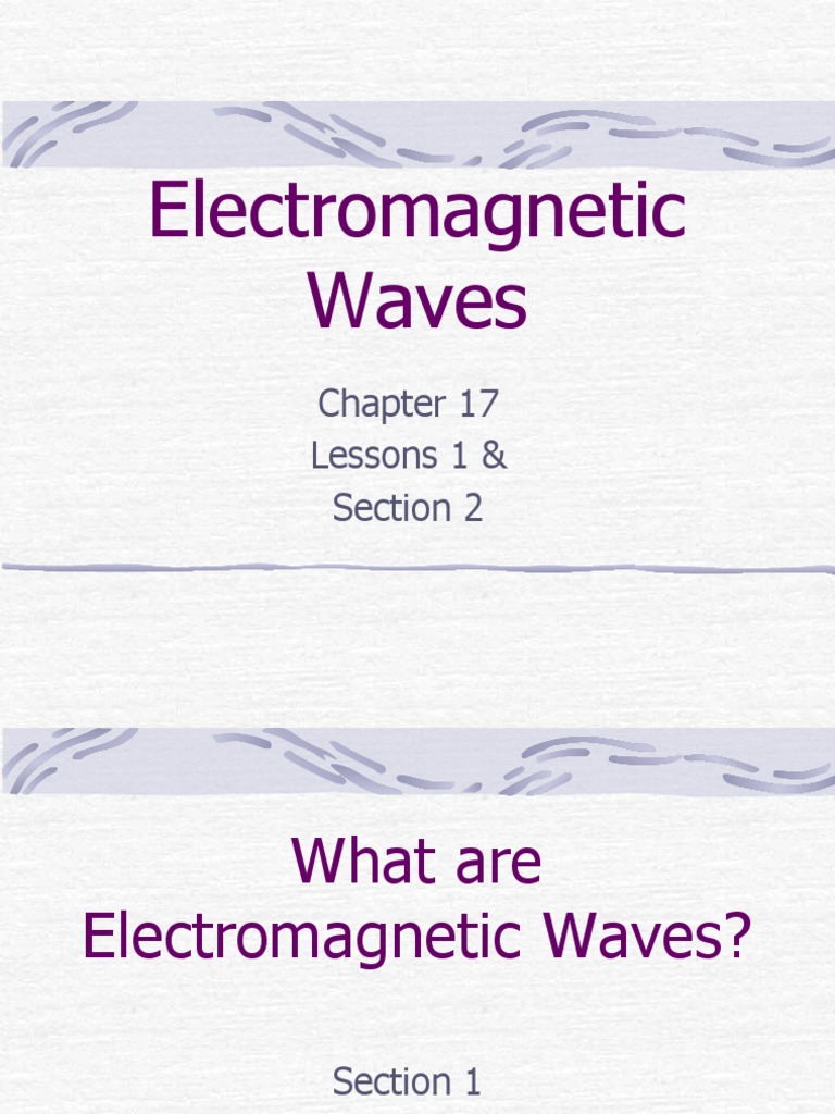 Electromagnetic Waves | PDF | Electromagnetic Radiation ...