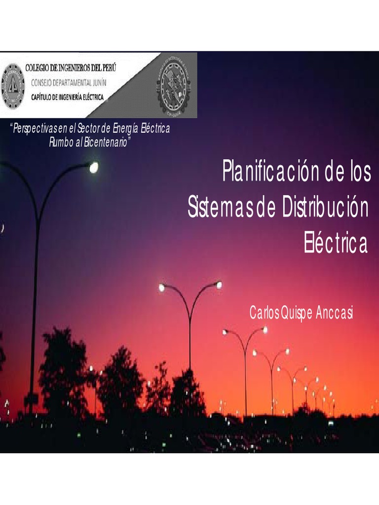 Planificacion de Los Sistemas de Distribucion Electrica | PDF