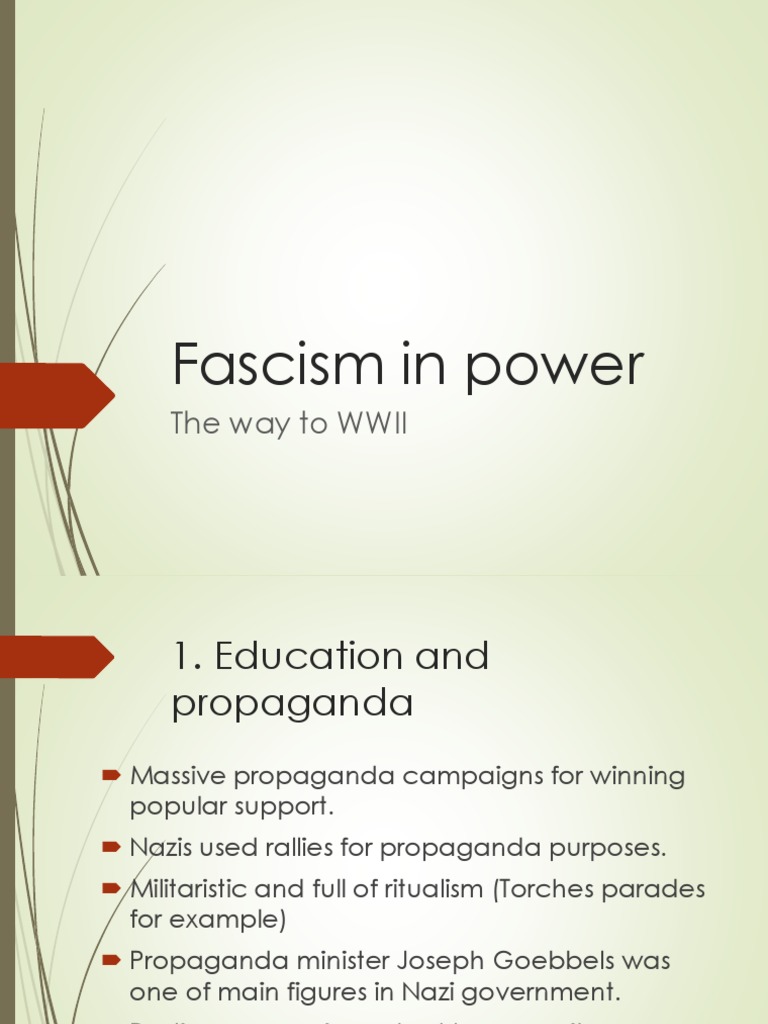 02 Fascism in Power 2023 | PDF