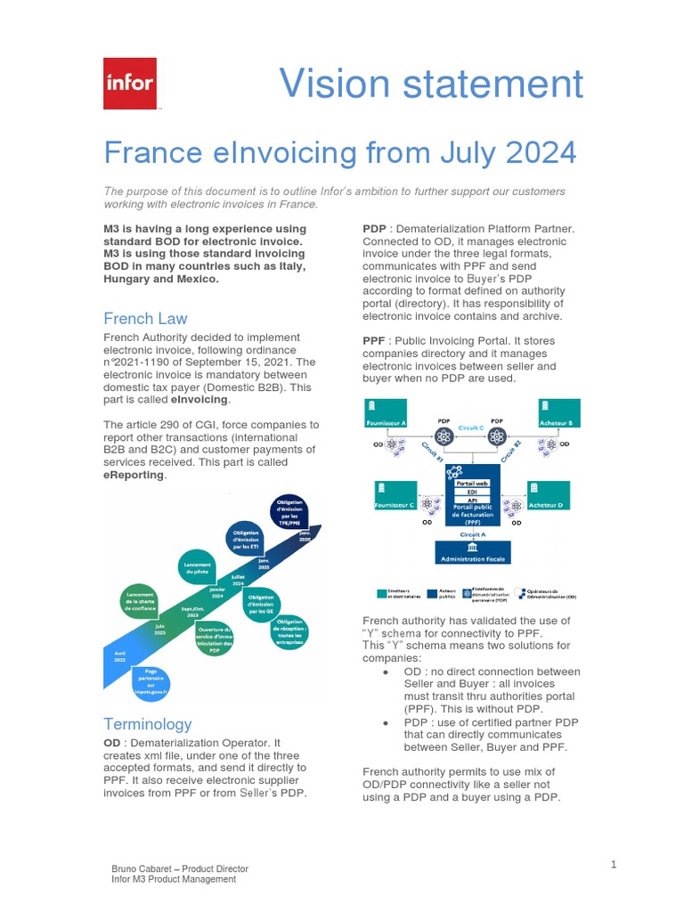 French Electronic Invoice From July 2024 - Vision Statement | PDF ...