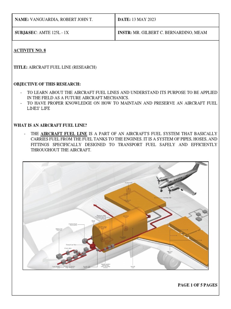 Aircraft Fuel Lines: Maintenance Guide | PDF | Aircraft | Pipe (Fluid ...