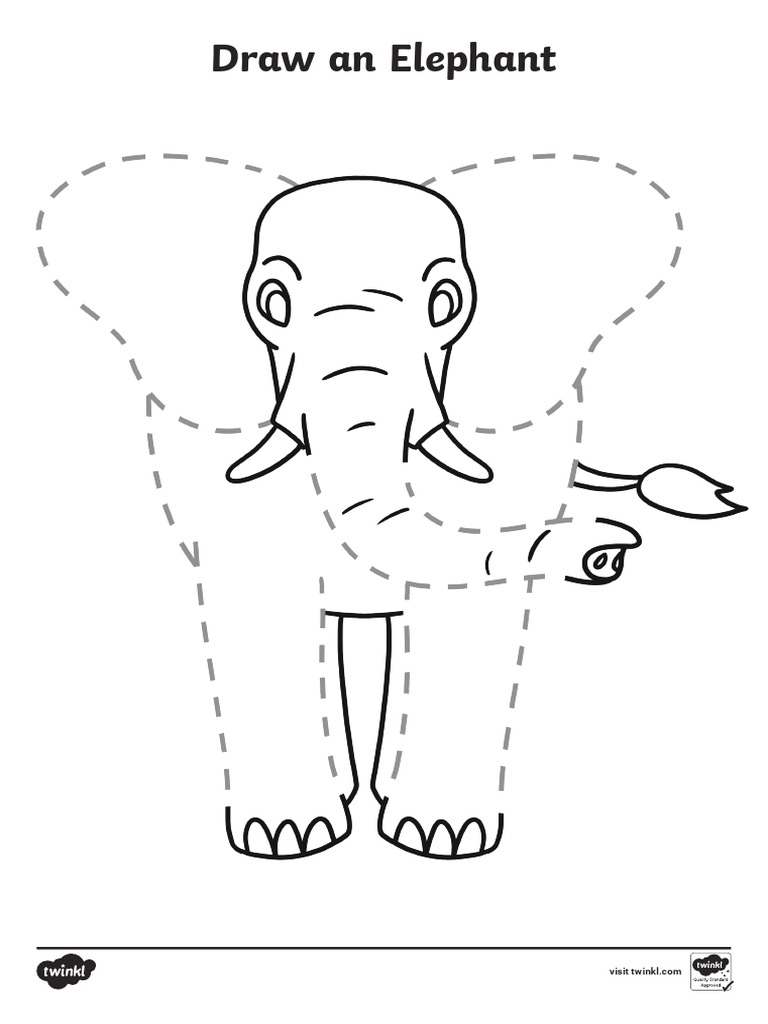 T TP 2660320 Eyfs Draw An Elephant Pencil Control Activity Ver 1 | PDF