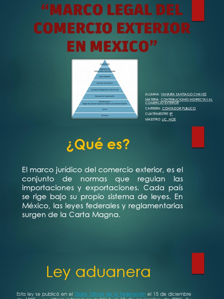 Marco Legal del Comercio Exterior en México | PDF | El comercio ...