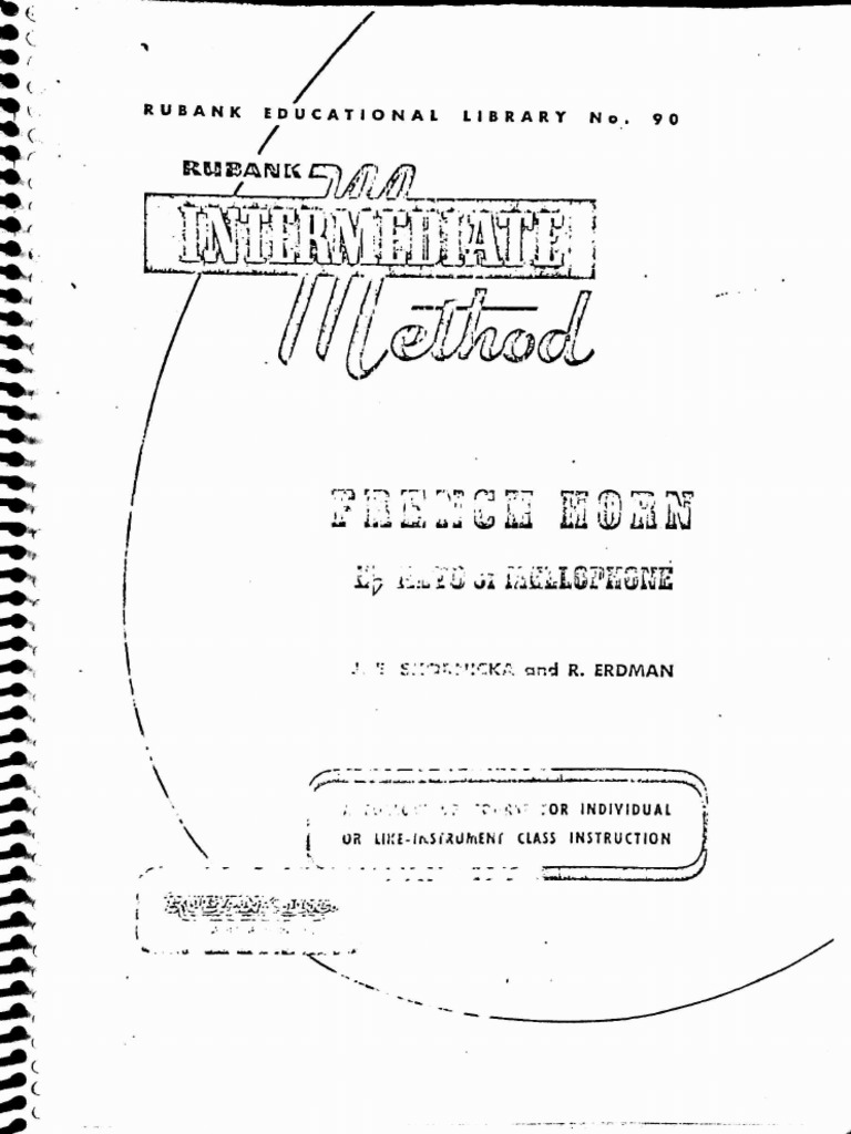 Rubank - Intermediate-1 Trompa | PDF