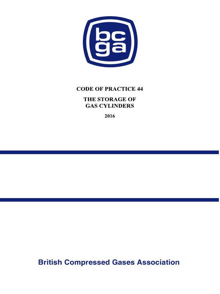 CODE of PRACTICE For The Storage of Gas Cylinders | PDF
