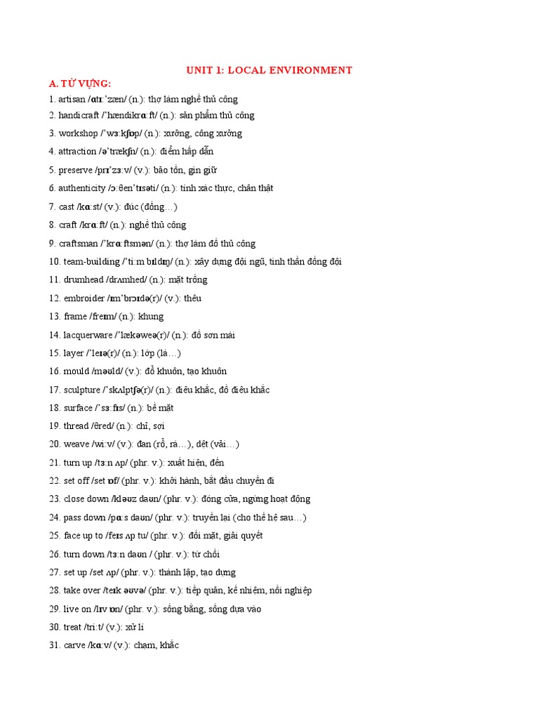 Unit 1 - T V NG | PDF