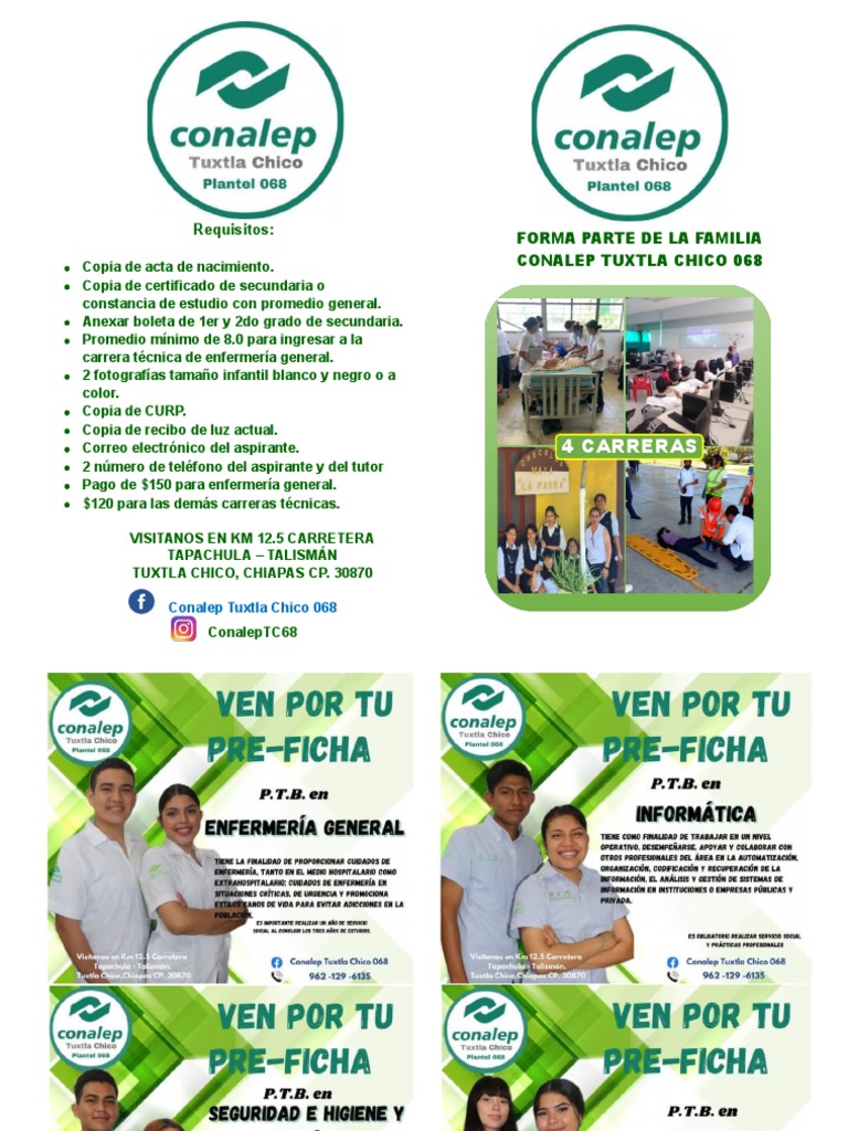 Folleto Conalep | PDF