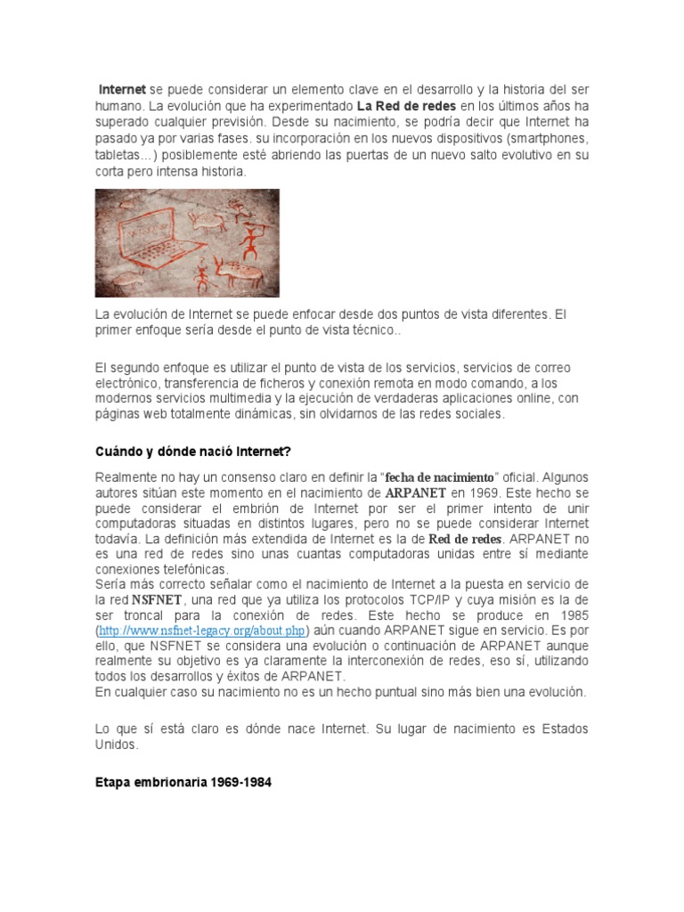 Donde Nace El Internet | PDF | Internet | Red de computadoras