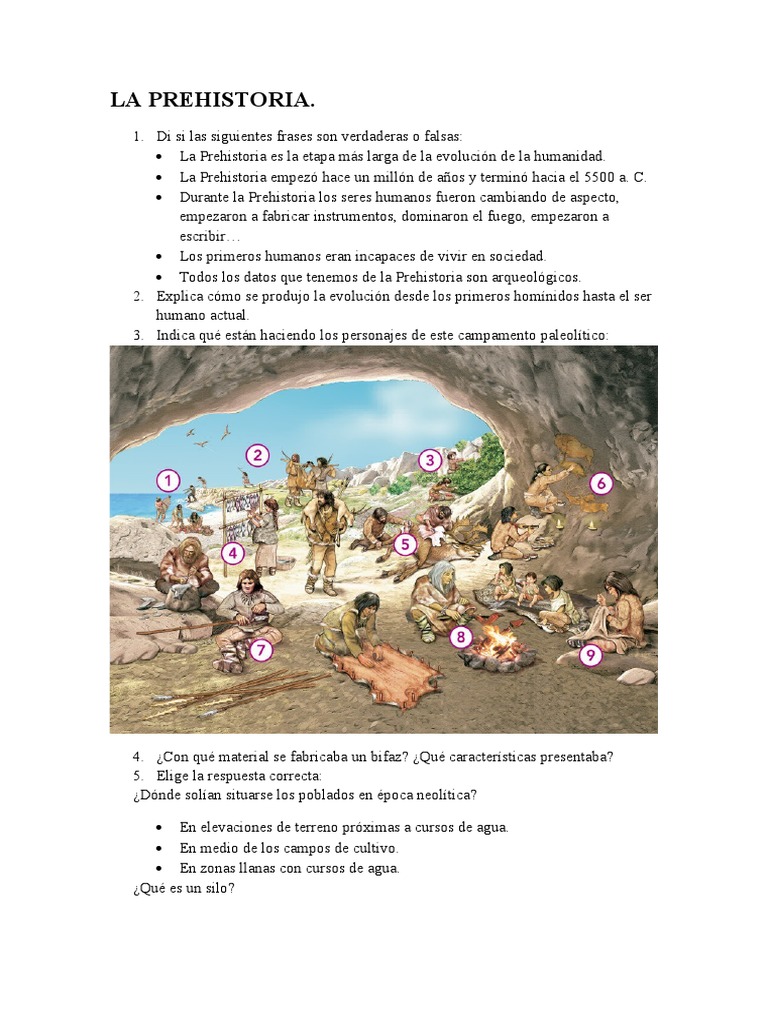 Amine Bekai Tireche - Ejercicios Sobre La Prehistoria | PDF