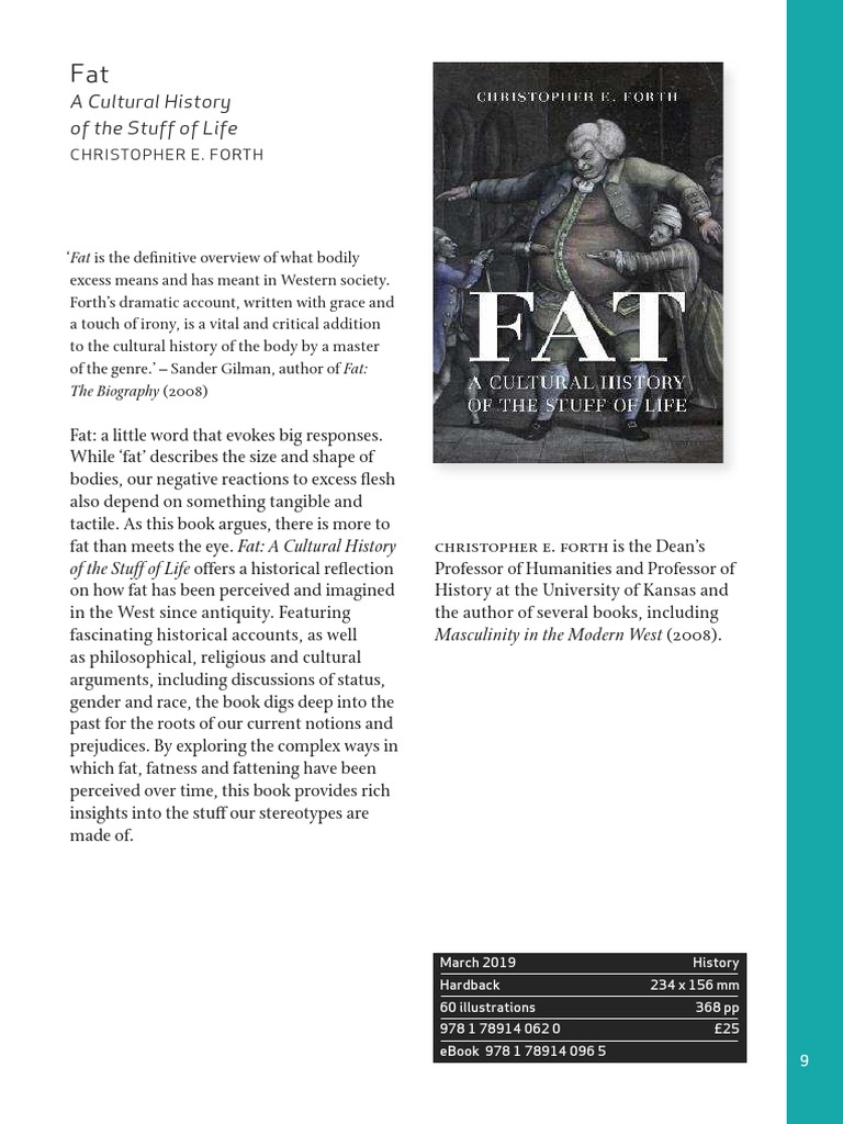 Fat A Cultural History of The Stuff of L | PDF | Obesity | Gender