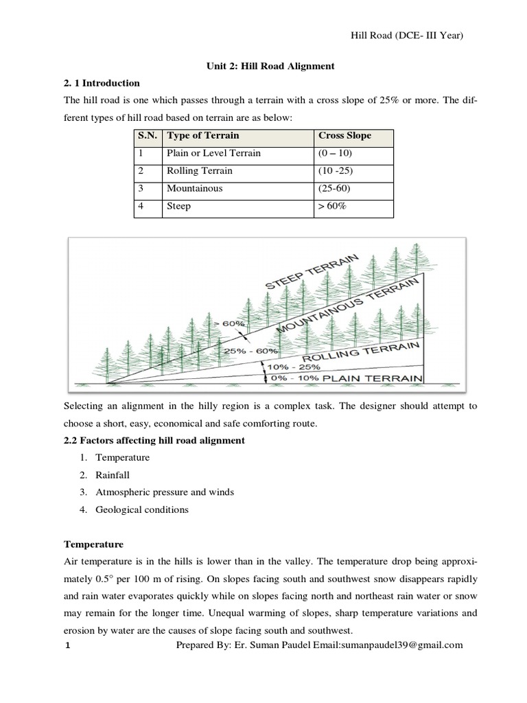 2.0 Hill Road Alignment | PDF | Rain | Surveying