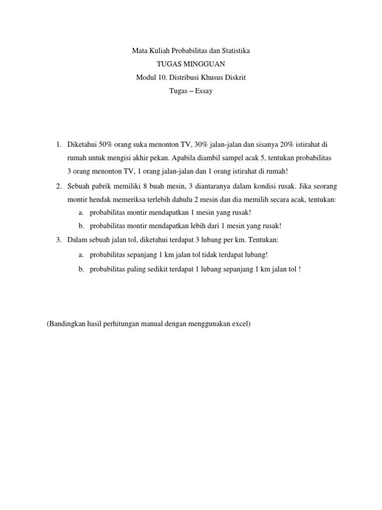 Minggu Ke 10 tugas-SMM | PDF