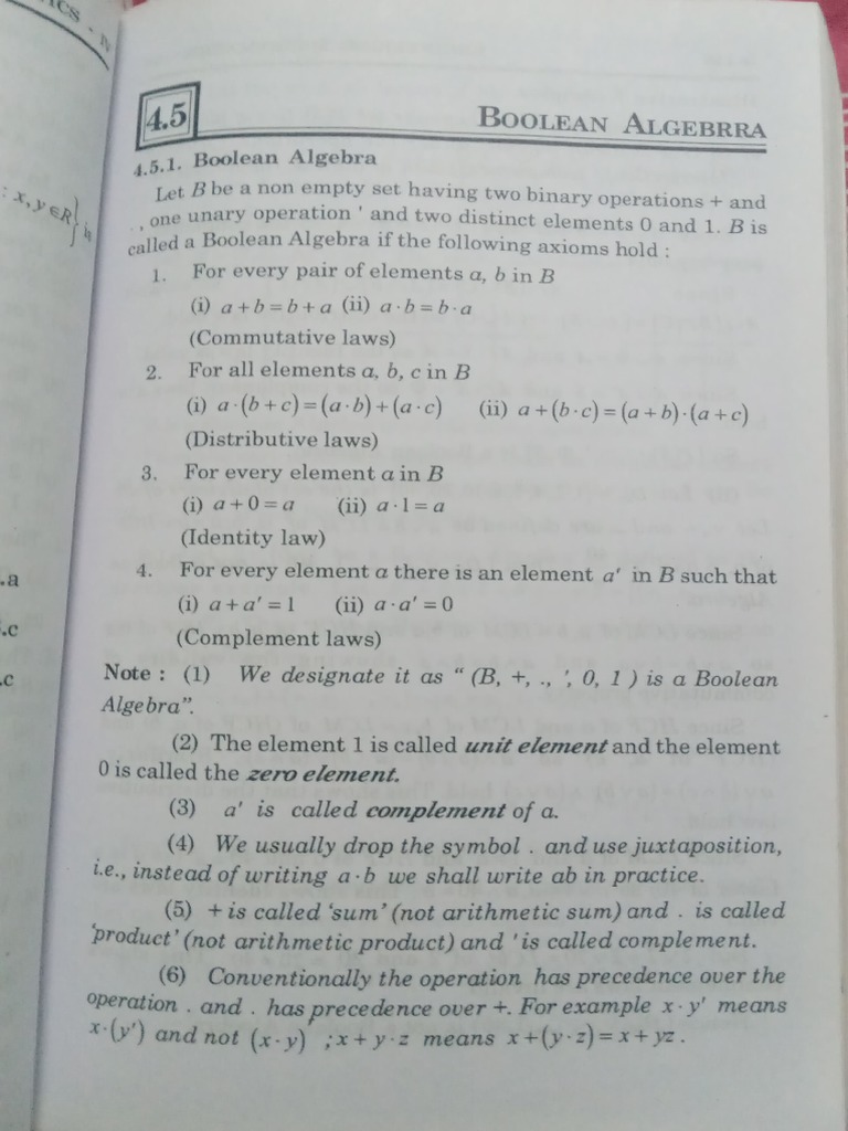 Boolean Algebra | PDF