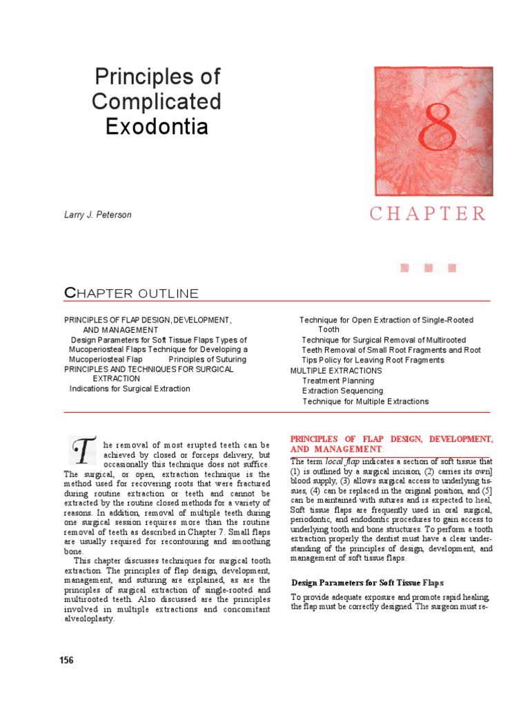 8 Principles of Complicated Exodontia | PDF | Surgical Suture | Medical ...