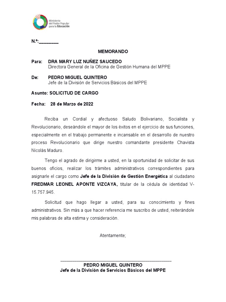 Oficio Direccion | PDF