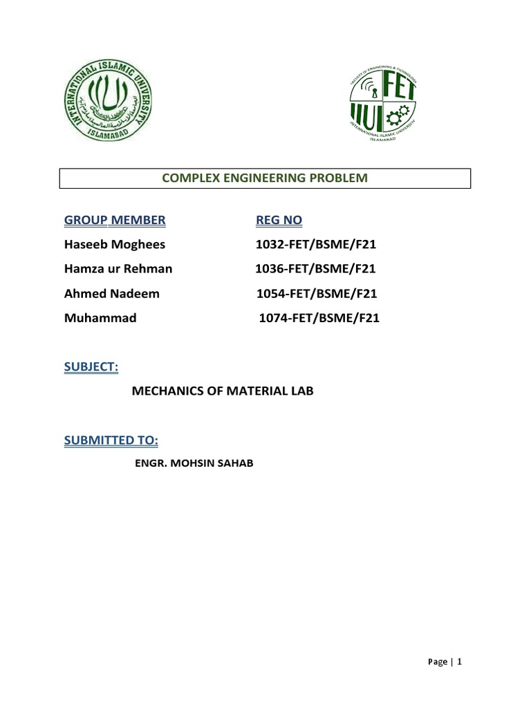 CP Mom | PDF | Mechanical Engineering | Solid Mechanics
