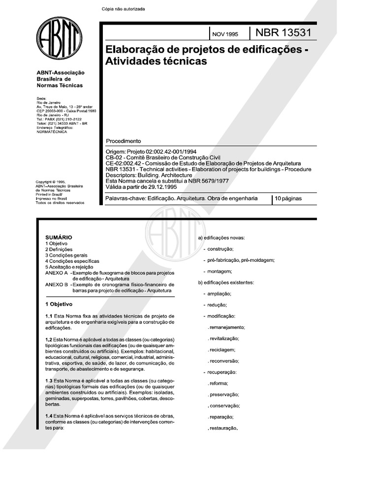 NBR 13531 | PDF