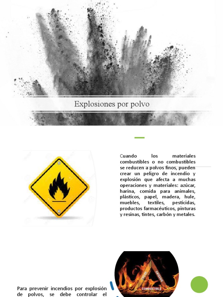 8. Explosiones Por Polvo | PDF | Materiales | Ciencias fisicas