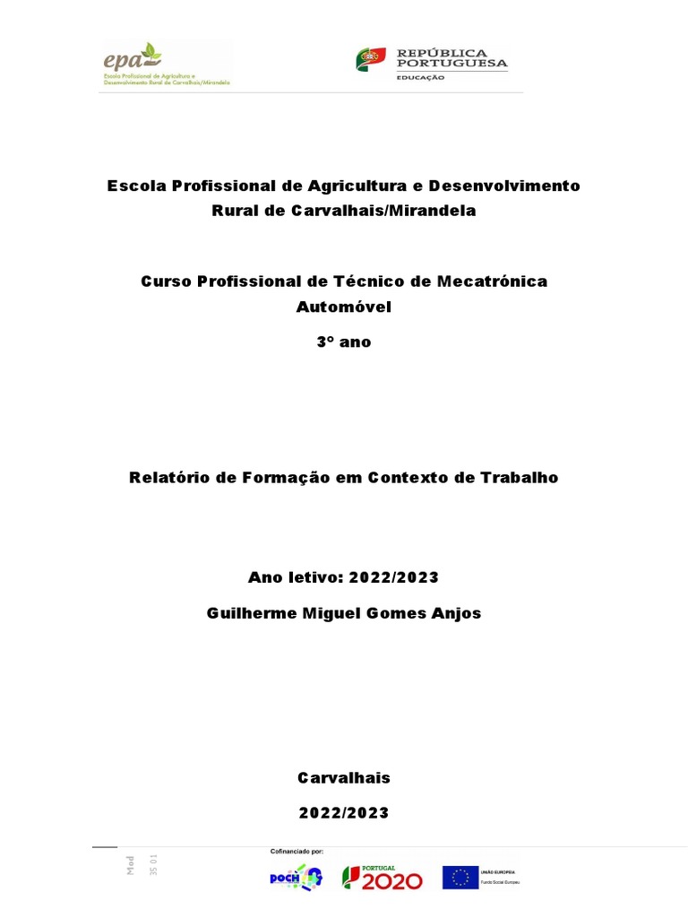 Relatório FCT | PDF