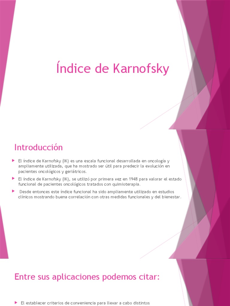 Índice de Karnofsky | PDF