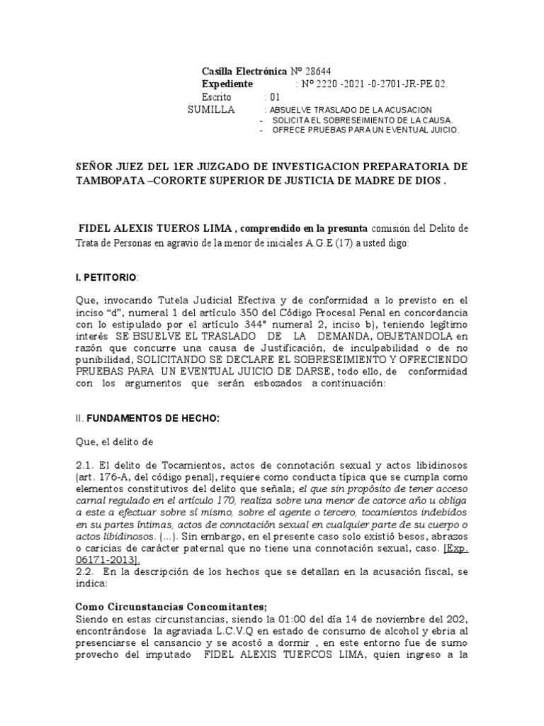 Adsuelve Julio Cesar Coa | PDF | Derecho penal | Crimen y violencia