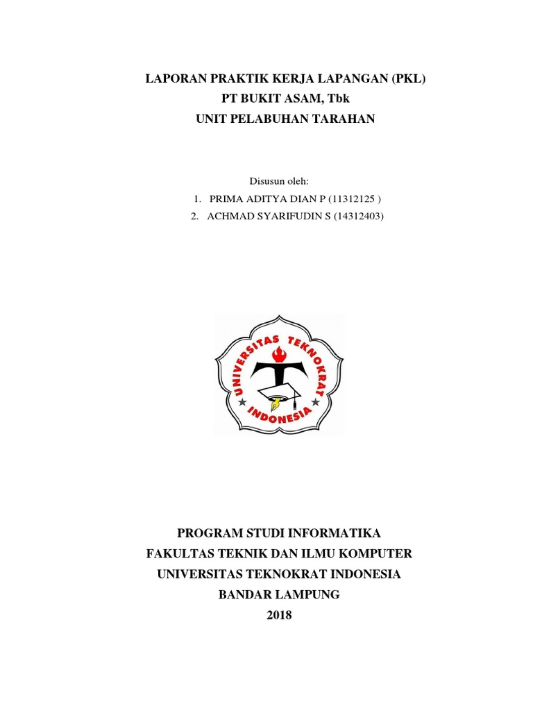 00.laporan PKL | PDF