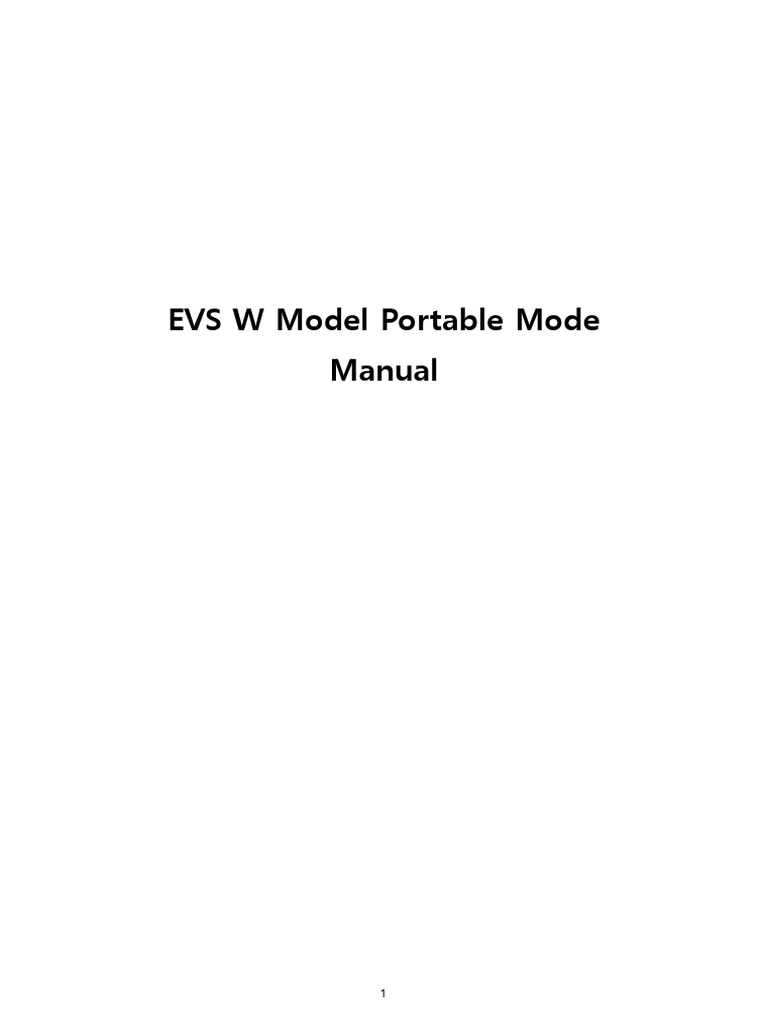 EVS W Series Portable Manual (CR Mode) | Download Free PDF | Icon (Computing) | Computer Science