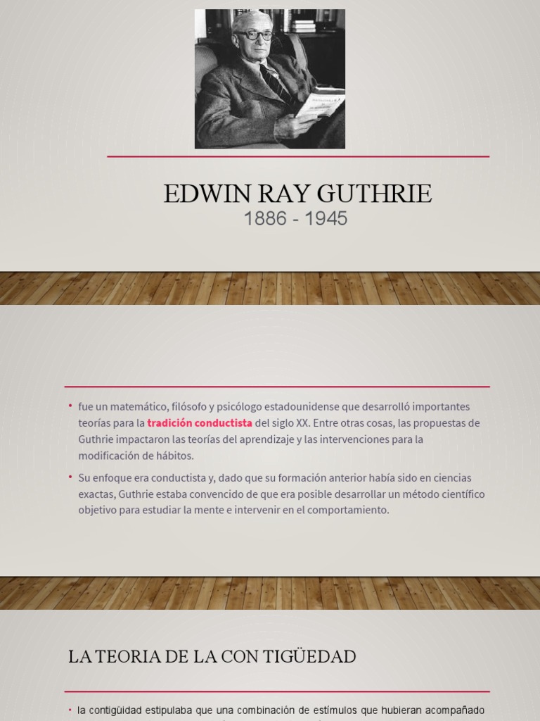 Edwin Ray Guthrie | PDF | Ciencias sociales | Filosofía