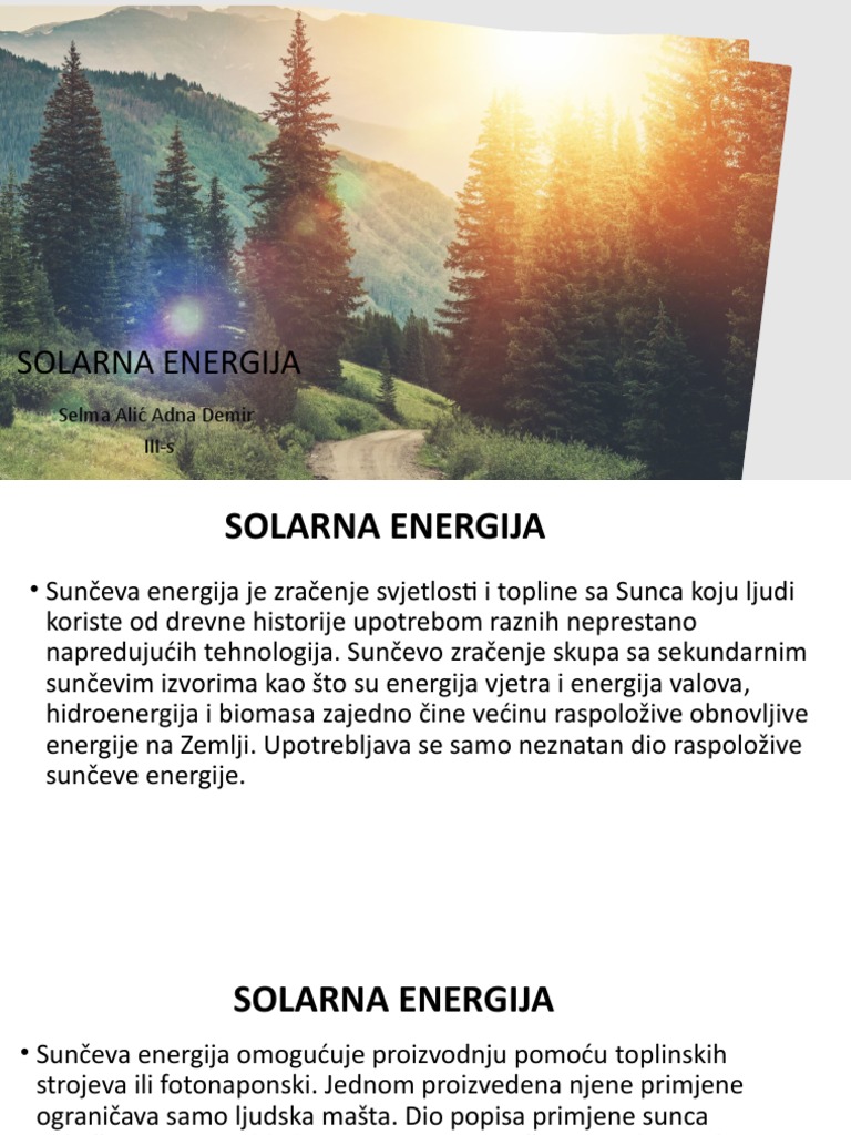 Solarna Energija | PDF
