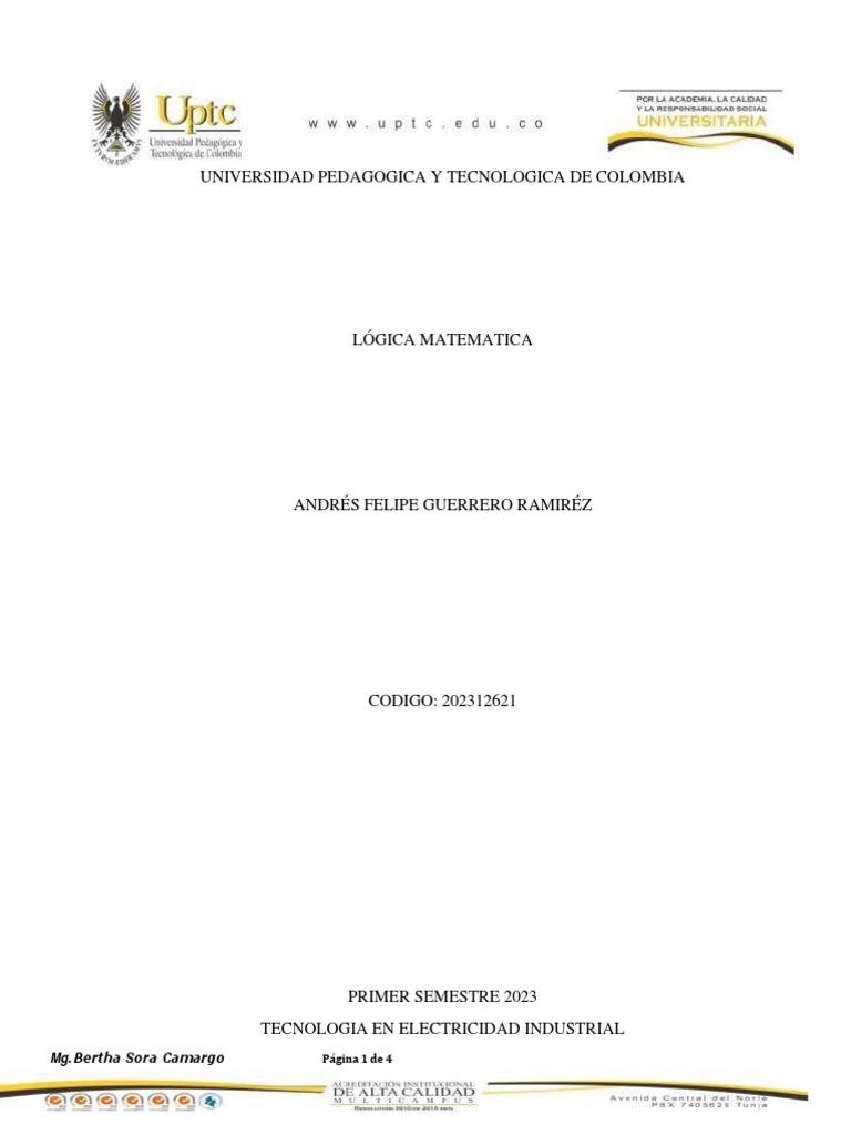 Entrega1 Taller1 Guerrero Ramirez Andres Felipe | PDF | Matemáticas | Álgebra