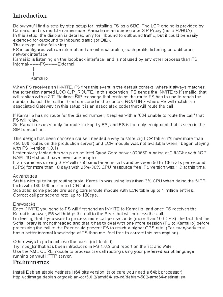 SBC Setup | PDF | Session Initiation Protocol | Databases