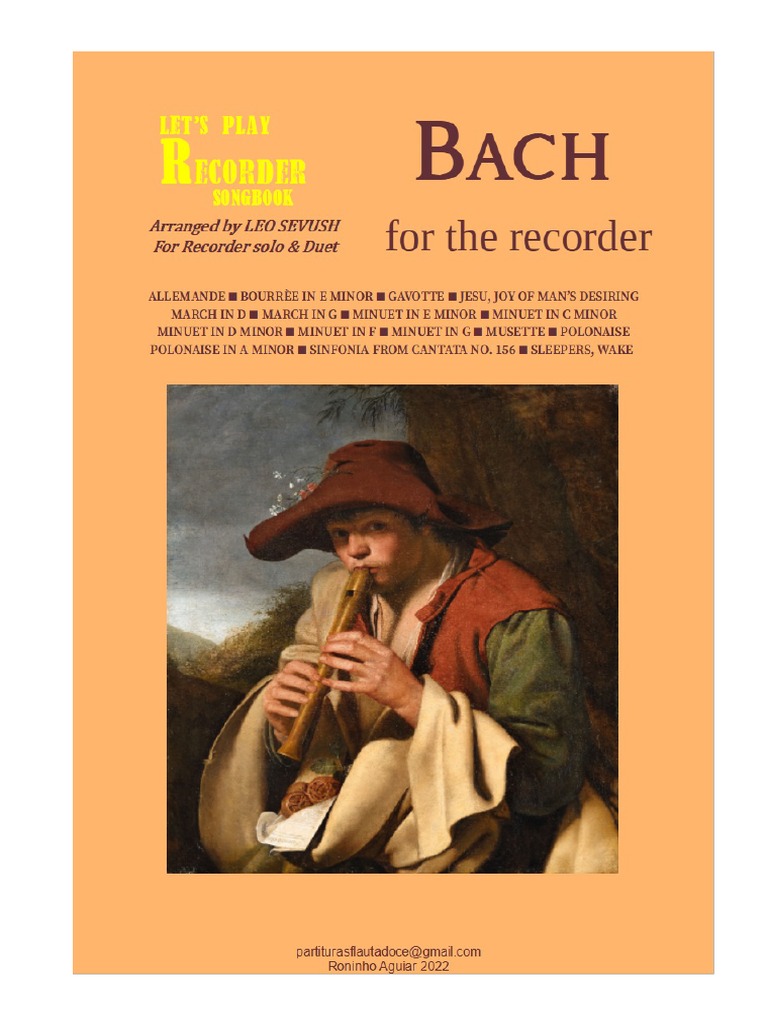 Bach For The Recorder | PDF | Musical Compositions | Elements Of Music