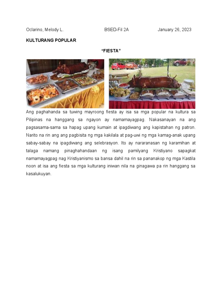 Kulturang Popular | PDF