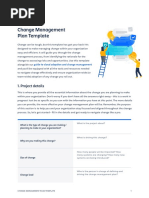 Prosci Change Management Plan Template | PDF | Change Management | Business