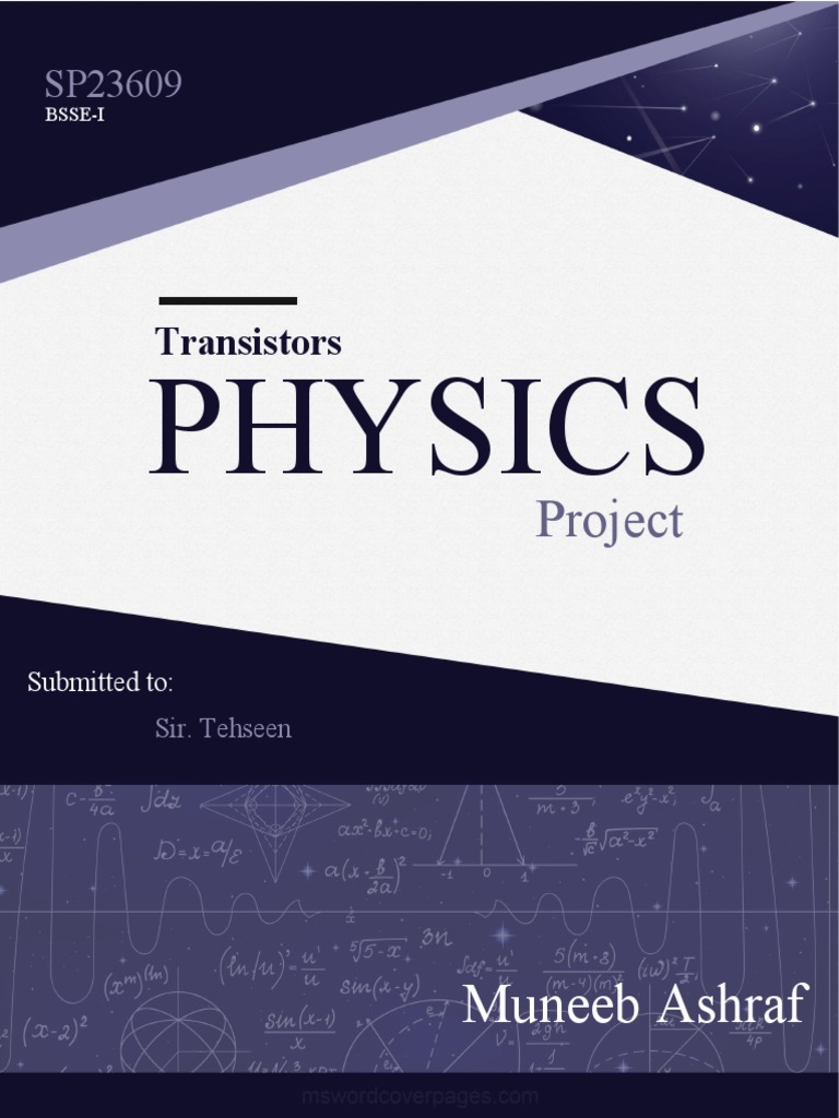 Physics Assignment Cover Page 1 Pdf