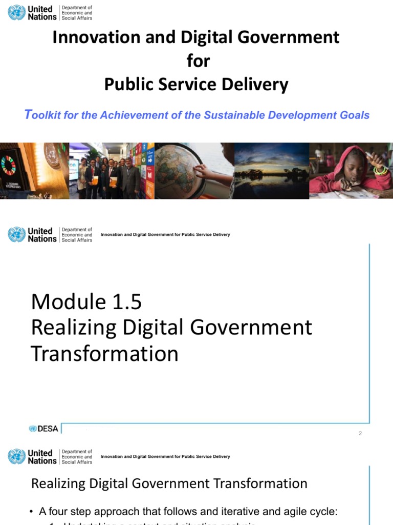 Module 1.5. Realizing Digital Government Transformation | PDF