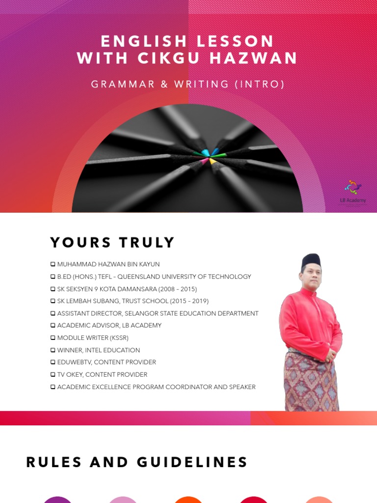 Lesson 7 - Grammar and Writing | PDF