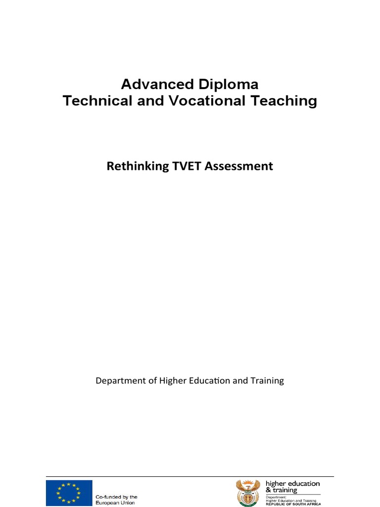AdvDipTVTModule - Rethinking TVET Assessment | PDF | Educational ...